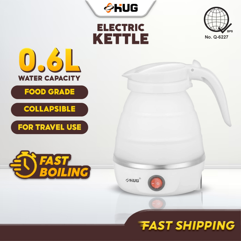 0.6L Portable Silicone Foldable Mini Electric Kettle Collapsible Fast ...
