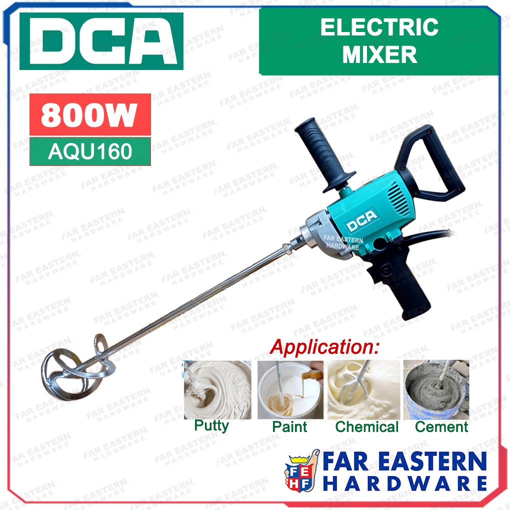 DCA Electric Paint Mud Mixer 800W AQU160 | Shopee Philippines