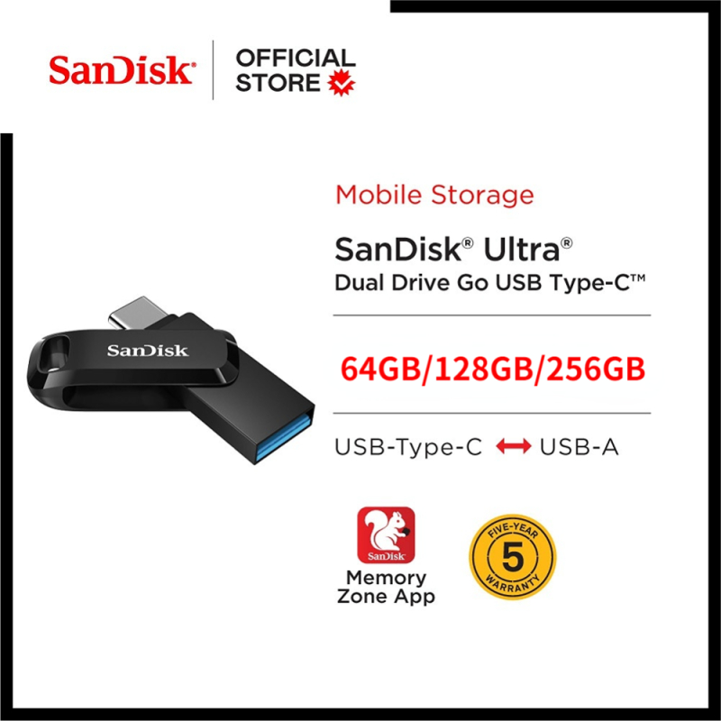 SanDisk Ultra Dual Drive Go USB Type-C 128GB/256GB OTG | Shopee Philippines