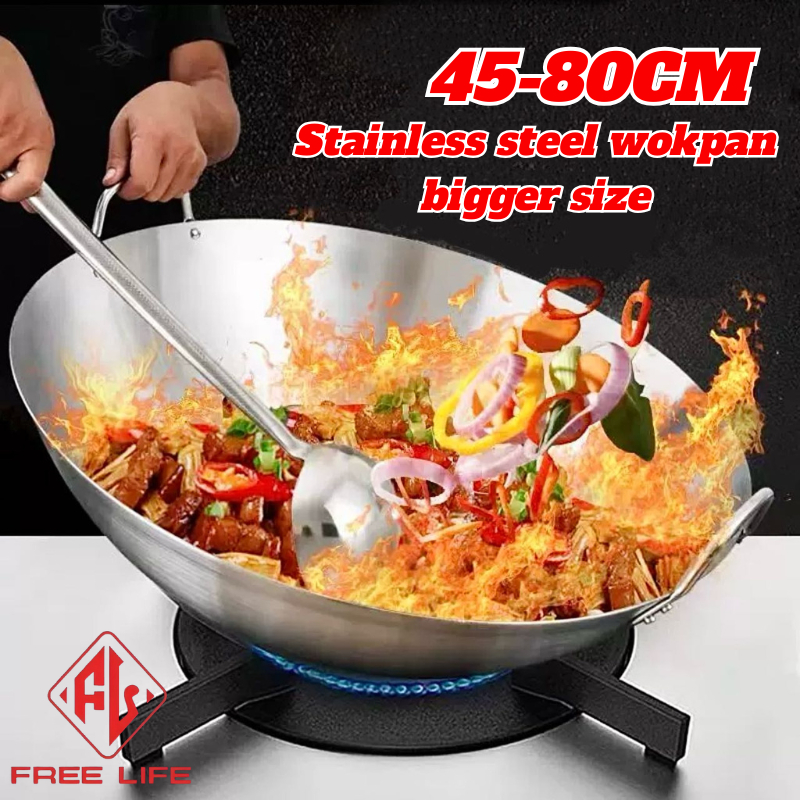 Premium Stainless Steel TALYASI with Double Handle 47-70cm | Shopee ...