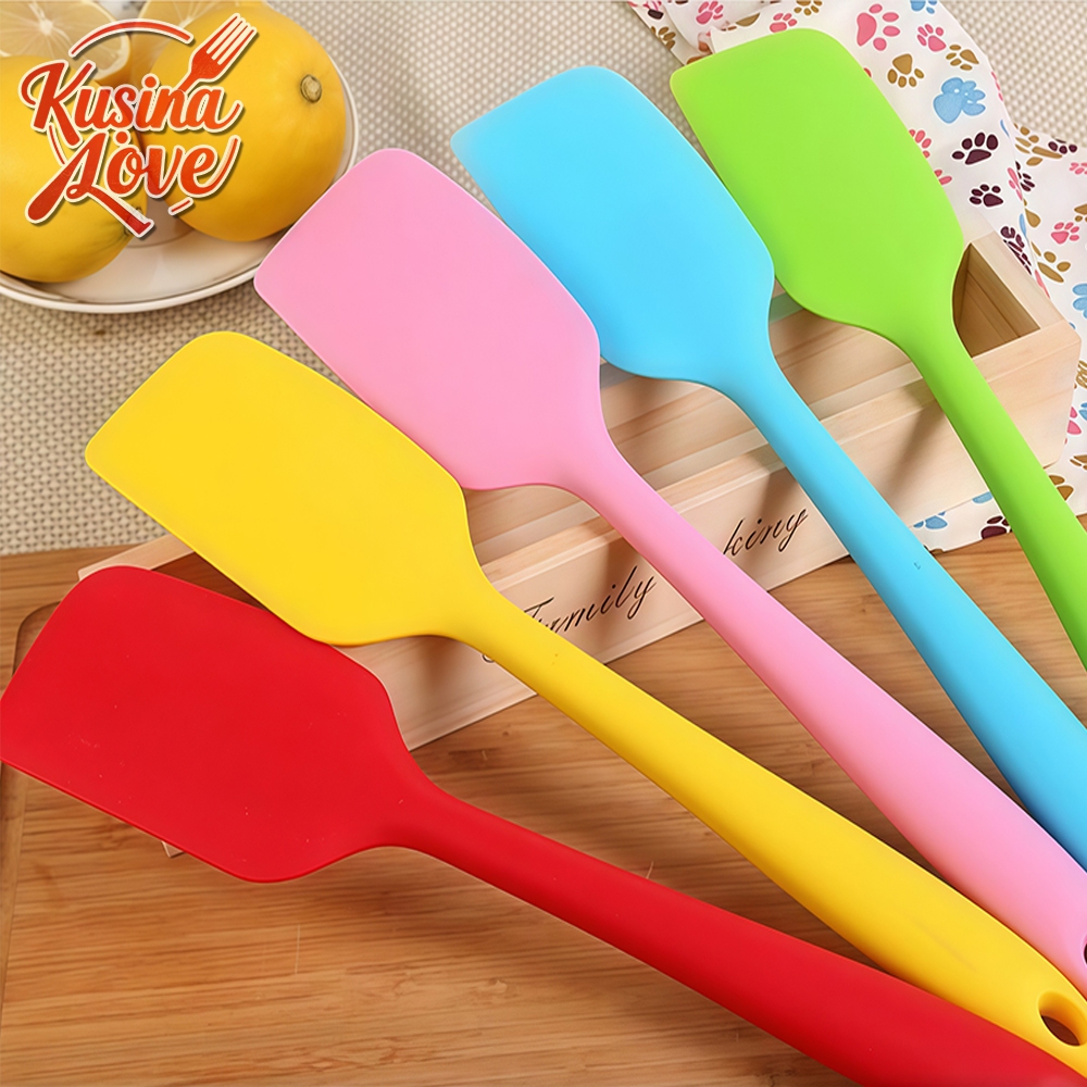 1PC Silicone Spatula, Non-stick Baking Scraper, Cake Cream Spatula ...