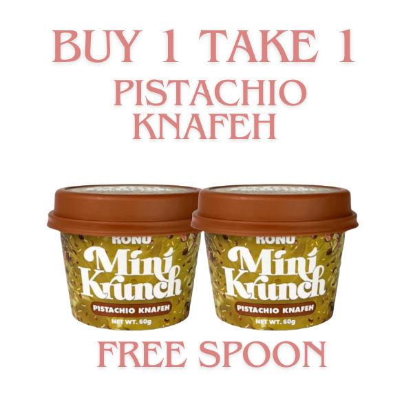 BUY 1 TAKE 1 PISTACHIO KNAFEH KONU MINI KRUNCH SOLO CUP 60G WITH FREE ...