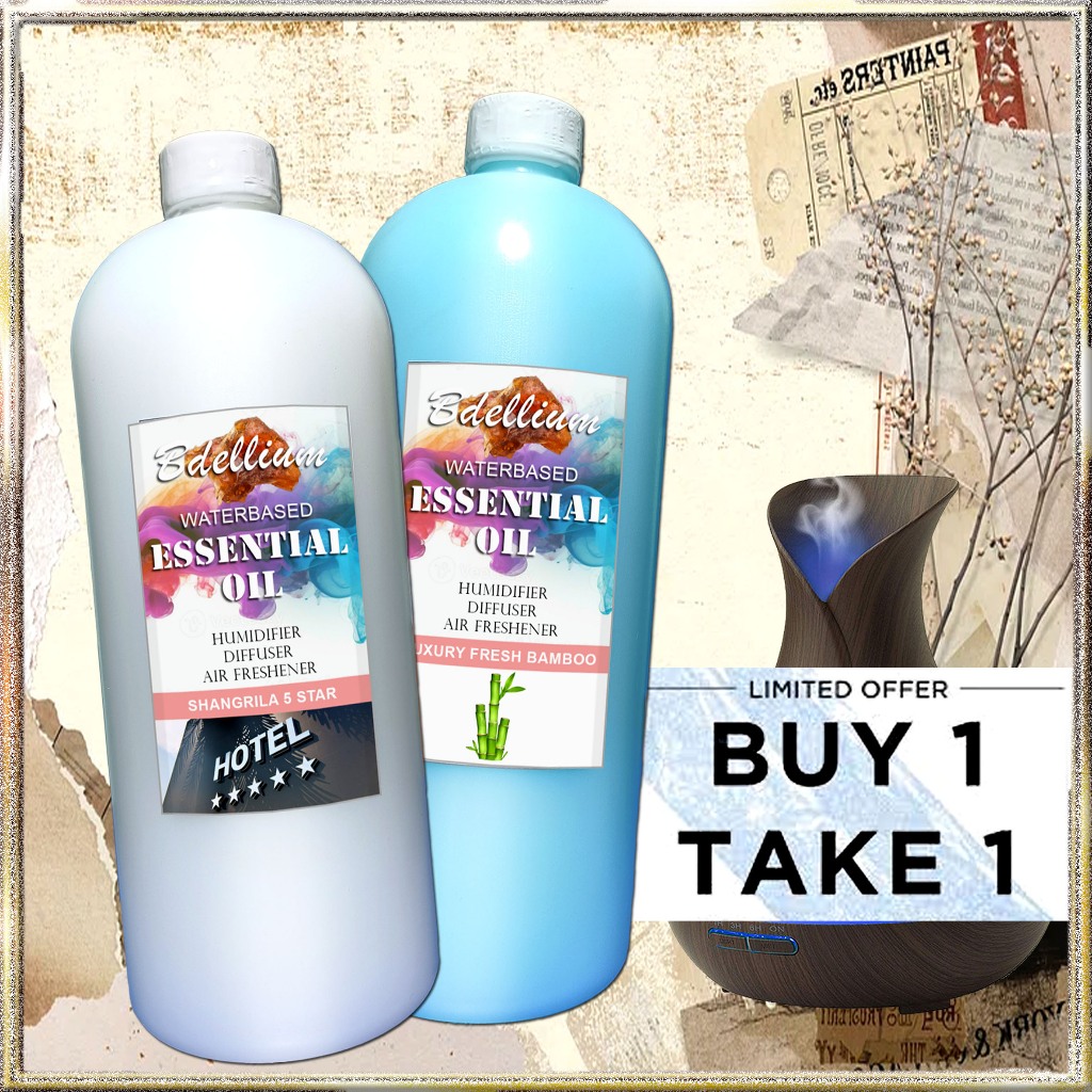 ORIGINAL Water Based Essential Oil BUY1 TAKE1 1Liter for Humidifier ...
