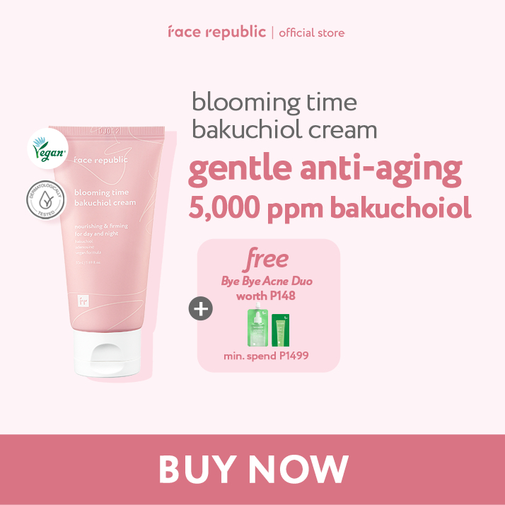 Face Republic Blooming Time Bakuchiol Cream 50mL [Aging, Wrinkles, Dull ...