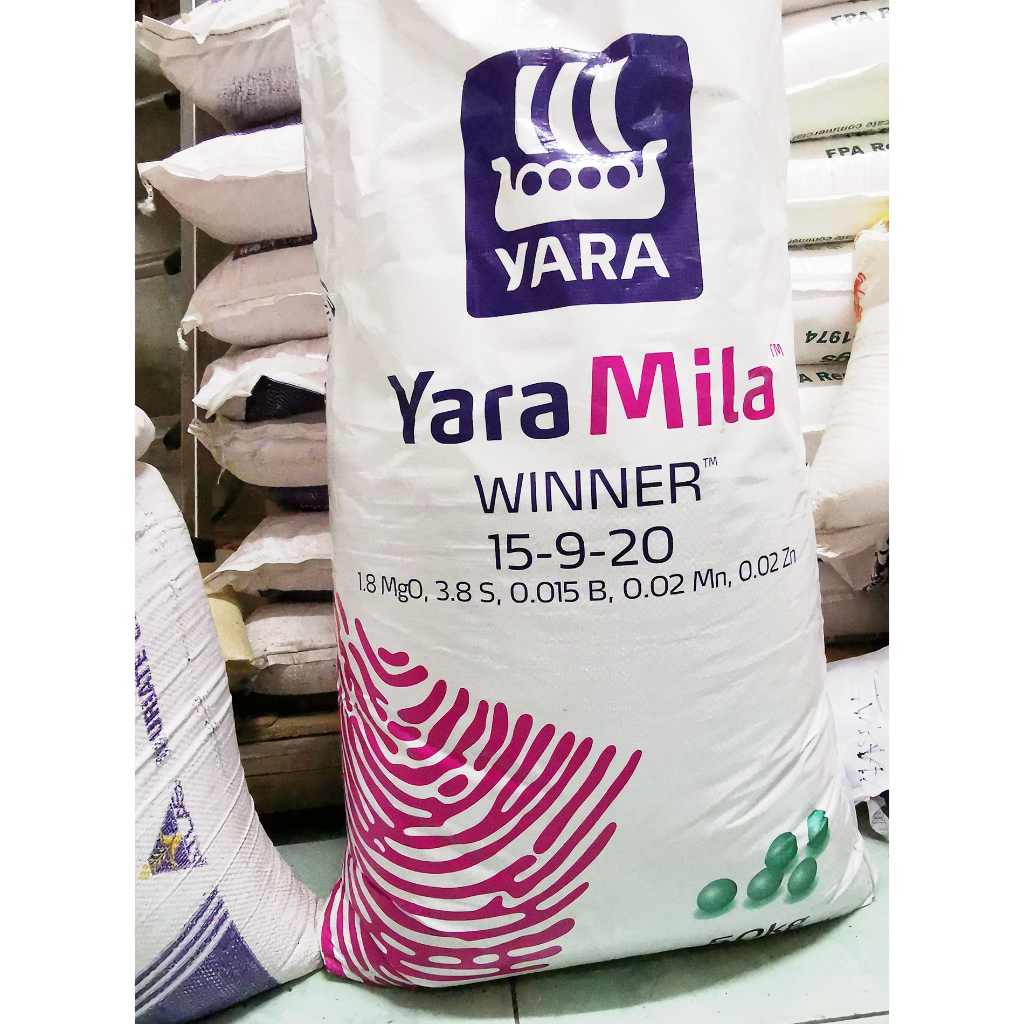 Yara Mila Winner 15-9-20 + Magnesium + Sulfur +Boron + Manganese + Zinc 1kg Repacked | Shopee ...