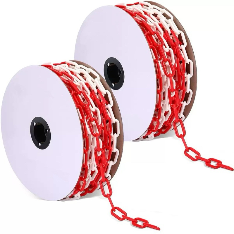 PVC Safety Plastic Chain Red/White Blue Green Chain (6mm*20m) For Road ...