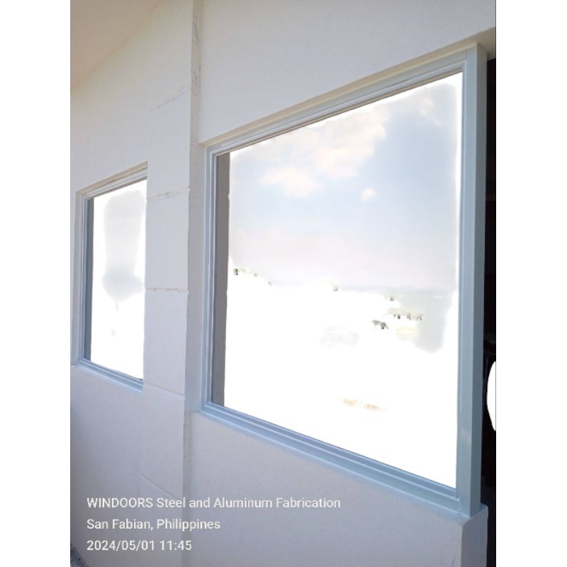 Fixed/ Steady/ Permanent glass on Aluminum Frame. PLEASE NOTE: 1 ITEM ...