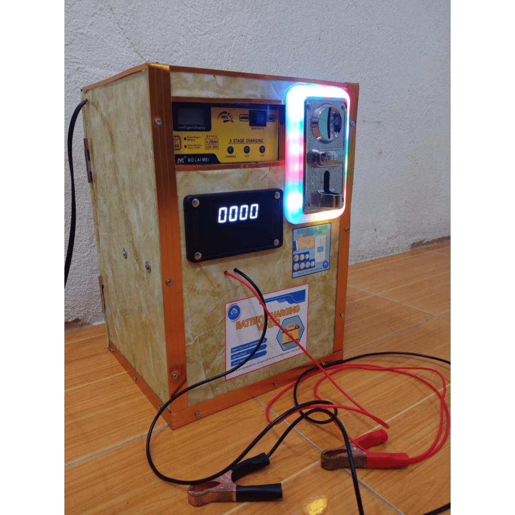 BATTERY CHARGING VENDING MACHINE- For Car and motorcycle battery ...
