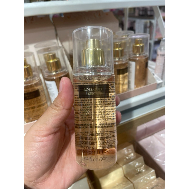 MINISO ROSE GOLD SERIES BODY MIST (GOLD) | Shopee Philippines