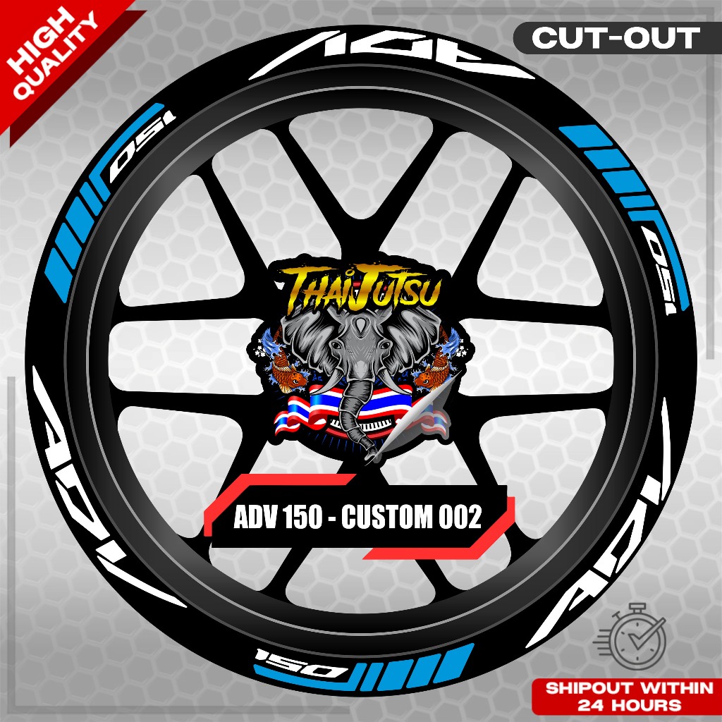 ADV 150 MAG STICKER SET ( 2 MAGS ) - CUSTOM 002 | VINYL WATERPROOF CUT ...