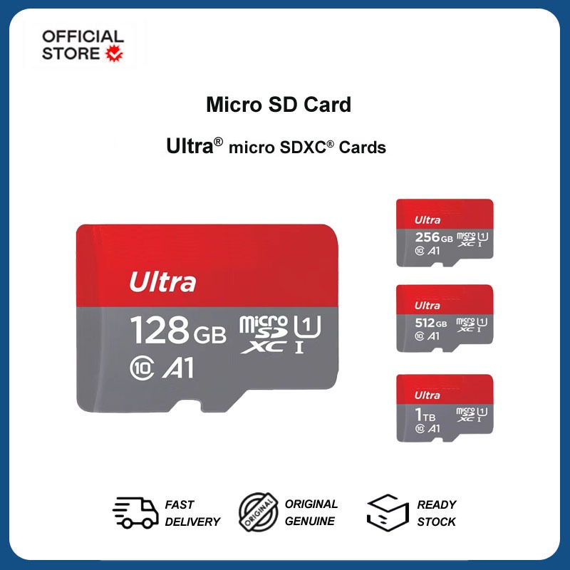 Micro SD Card Memory Card 128GB 256GB 512GB 1TB 100% Original |Ultra ...