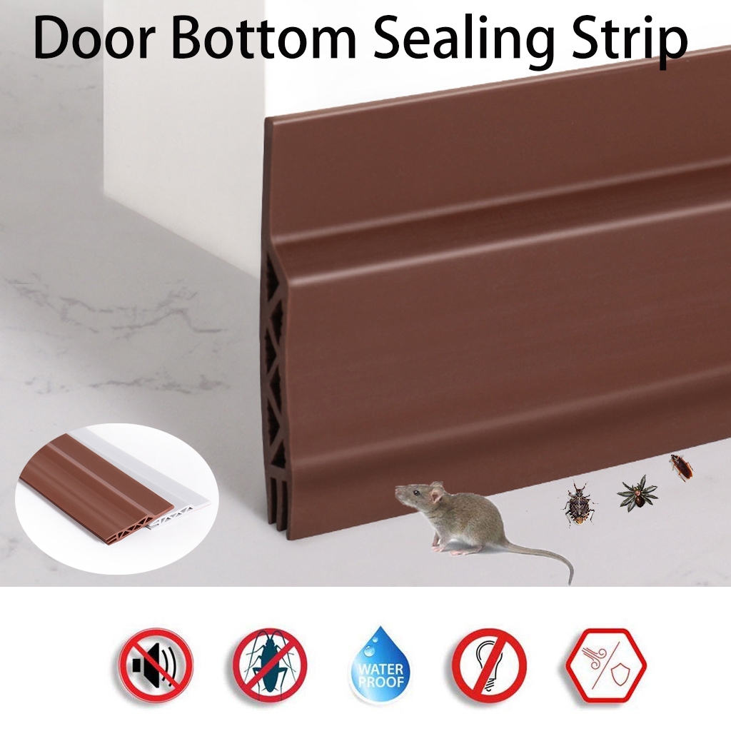 Door Bottom Seal Strip Adhesive Door Stopper Prevent Mouse Bugs Sealing ...