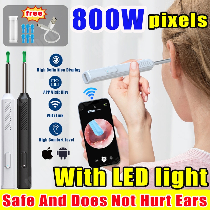 HD View Wireless APP Visual Ear Pick Scoop Tool Set Professional Ear ...