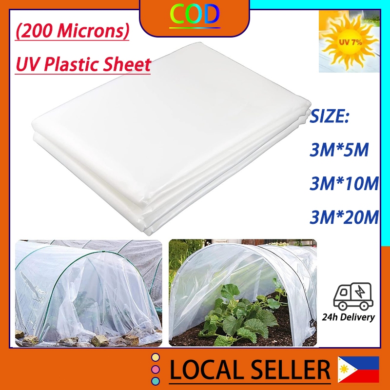 UV Plastic Sheet ( 200 Microns) Plastic Sheeting Clear Greenhouse Film ...