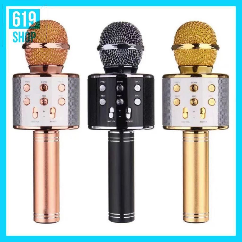 100% Original Lucky WS858 Wireless Bluetooth Microphone WS-858 Karaoke Speaker | Shopee Philippines