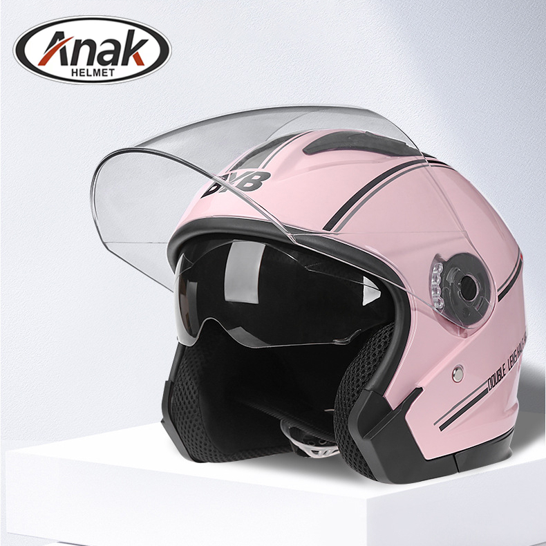 Anak ICC Sticker Original Helmet Half Face Dual Visor Motorcycle Unisex ...