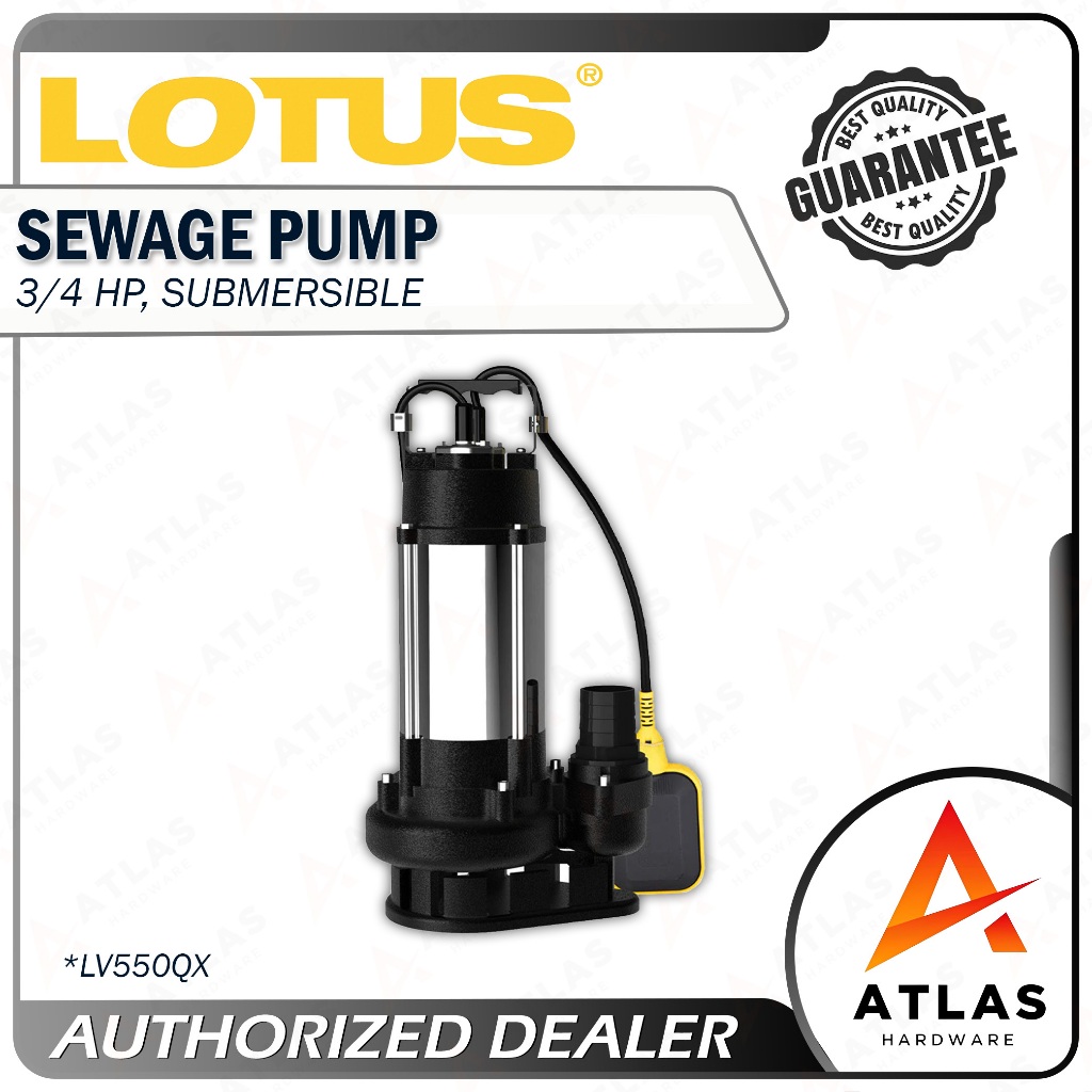 Lotus Submersible Sewage Pump (Stainless) 3/4 HP LV550QX | Shopee ...