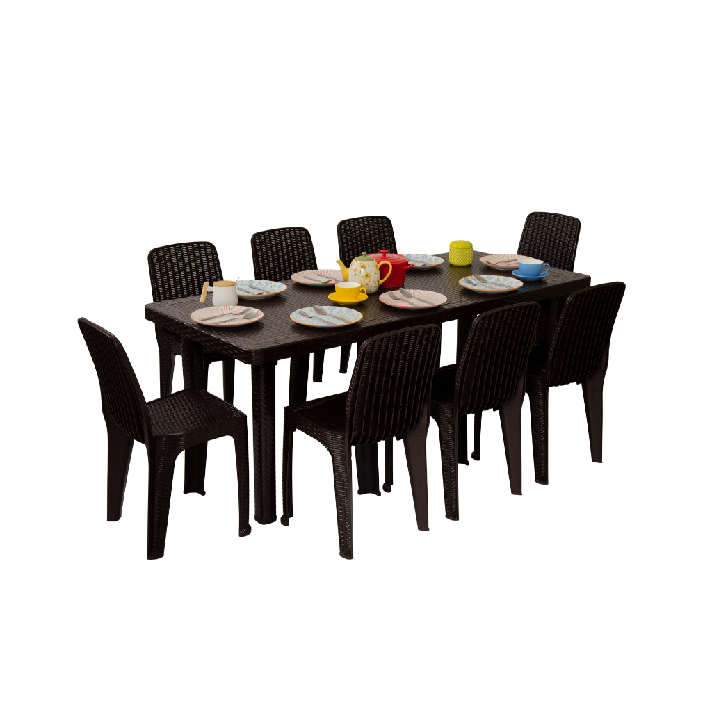 Zooey Palmera Rattan Table 8 Seater (TABLE ONLY) Stock No. 755 | Shopee ...