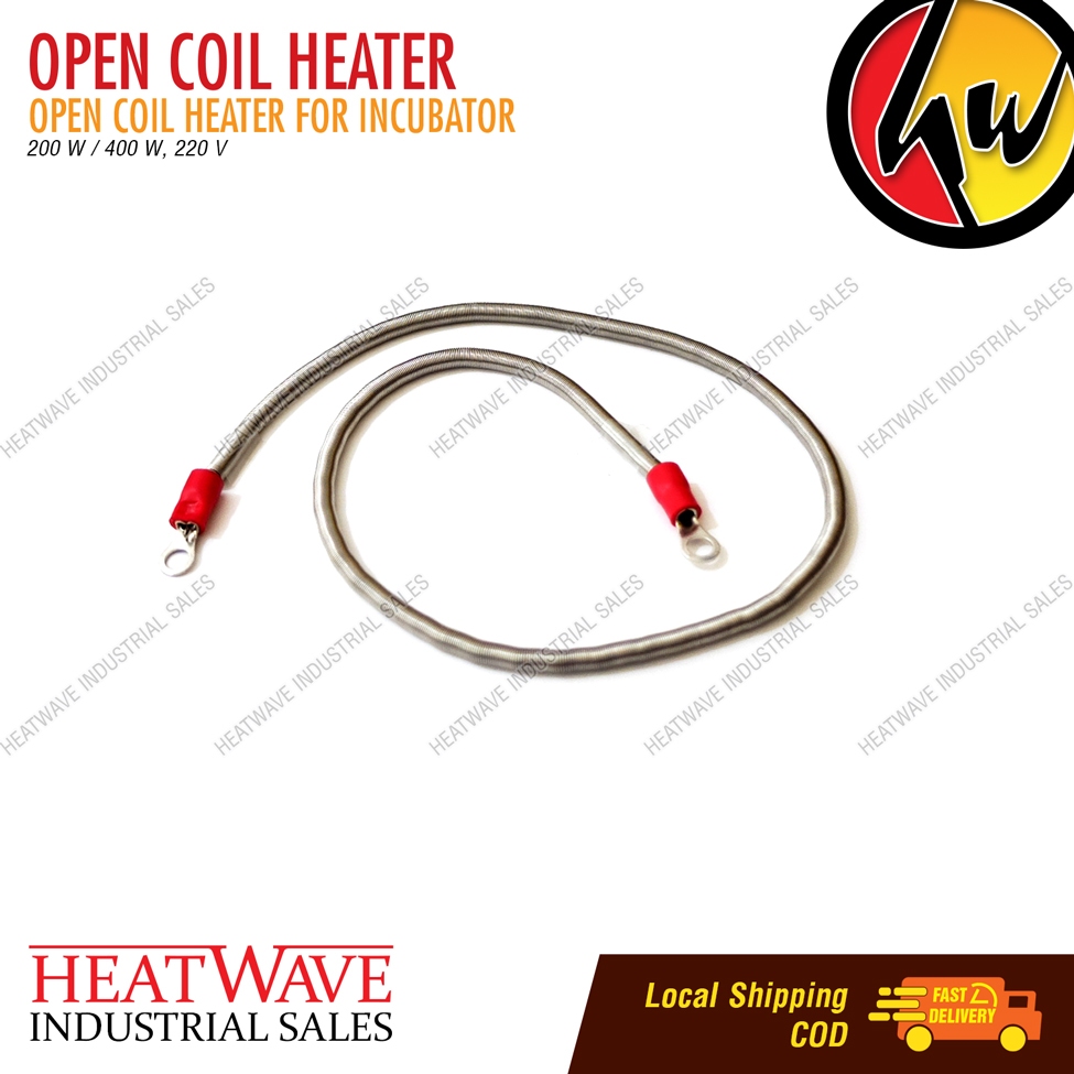 Open Coil Heater 400W for EGG INCUBATOR USE (Easy to Use!) | Shopee ...