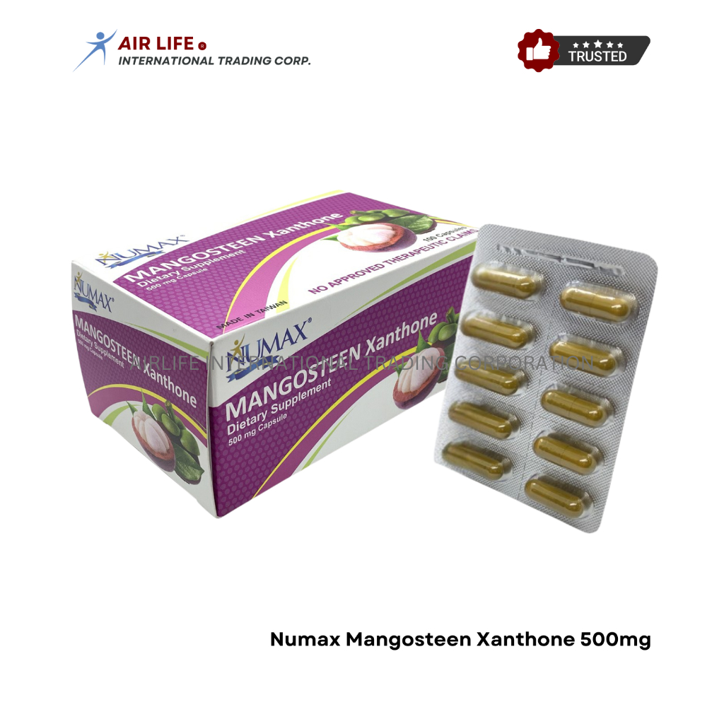 NUMAX Mangosteen Xanthone 500mg Capsule per Box - FDA APPROVED | Shopee ...