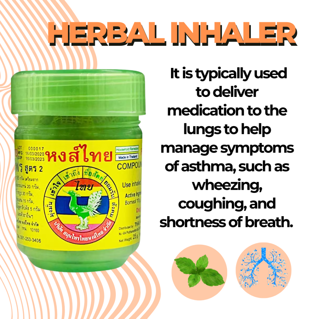 Inhaler Thailand Original Hong Thai Traditional Thai Herbal Inhalant 100% Authentic | Shopee ...