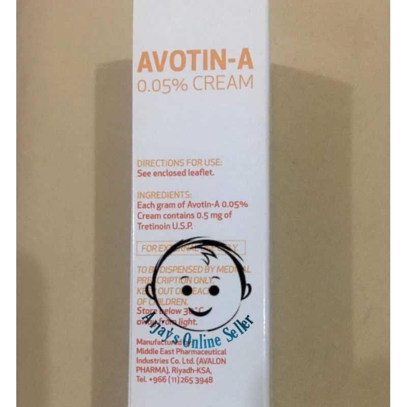 Avotin - A 0.05% 30g | Shopee Philippines