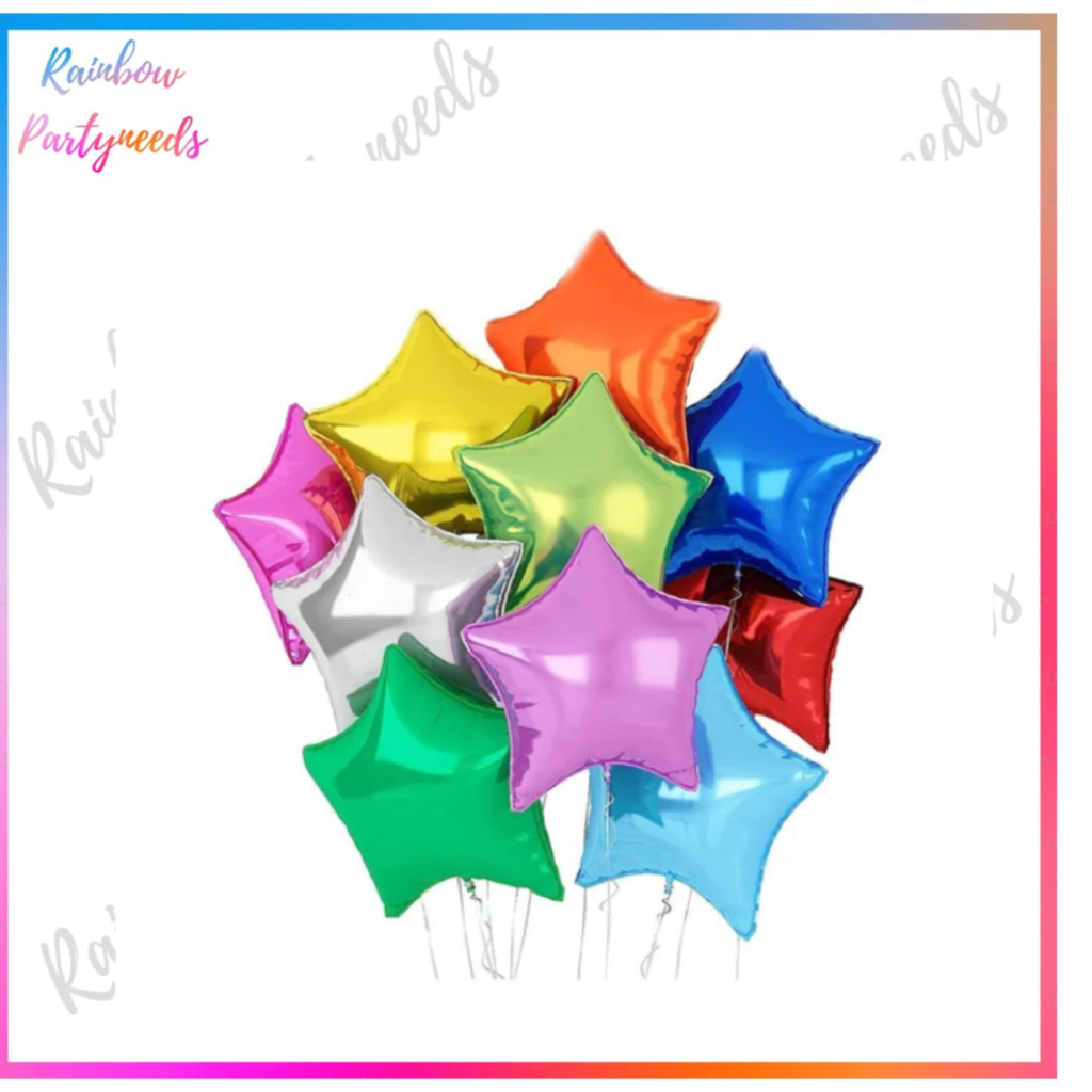 18"inches Star Shape Mylar Foil Balloons | Shopee Philippines