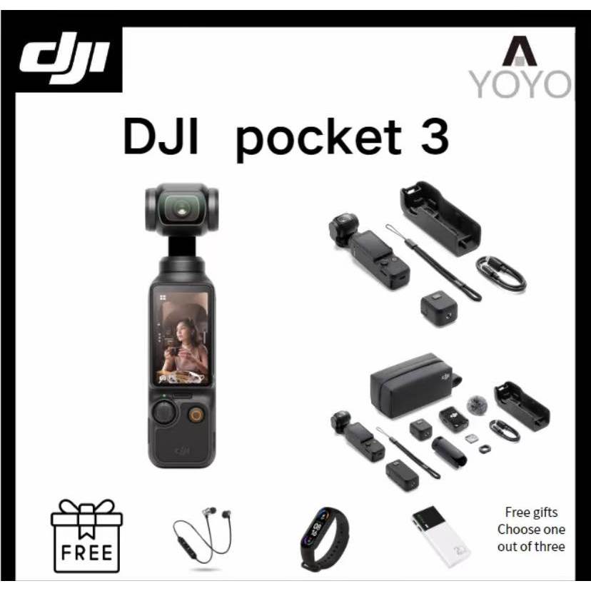 [SUMMER PROMO SALE] DJI Osmo Pocket 3, Vlogging Camera with 1'' CMOS & 4K/120fps Video, 3-Axis ...
