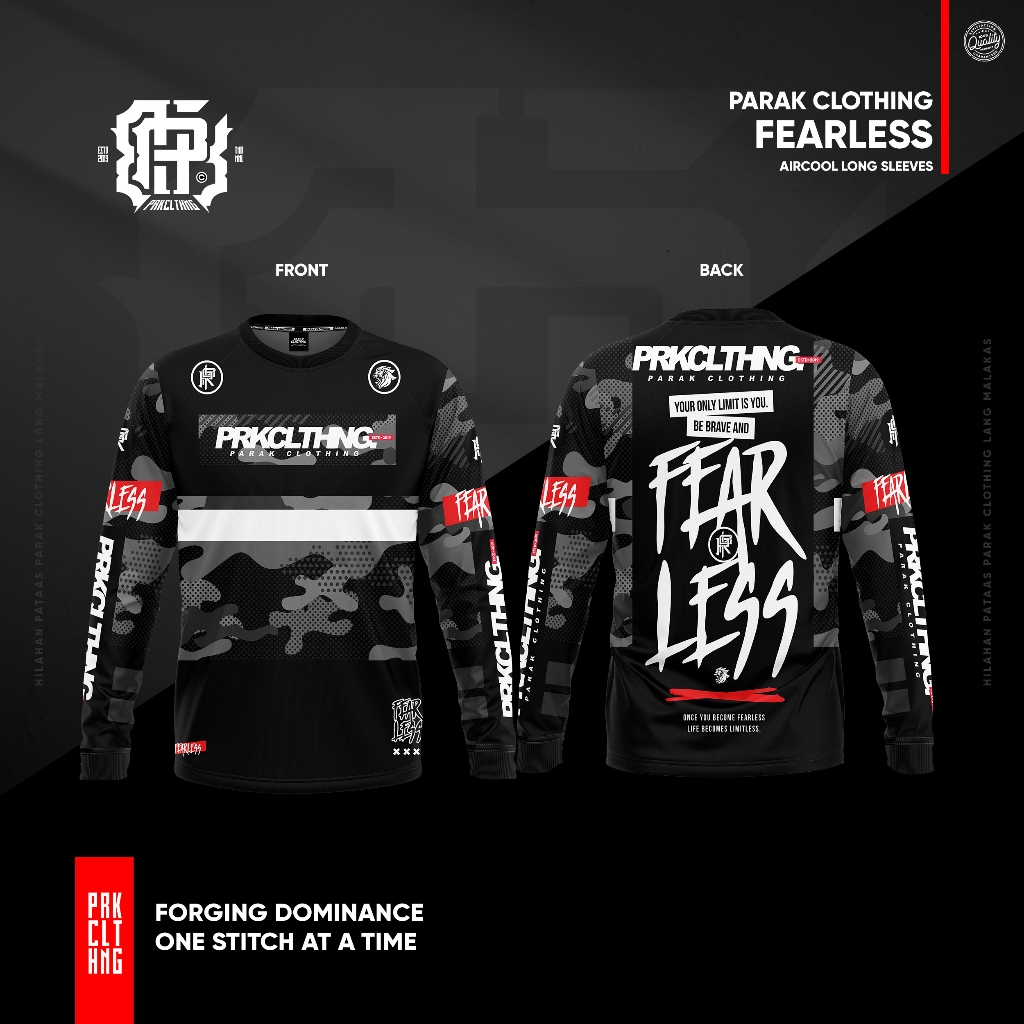 Parak Clothing Fearless Aircool Fabric Riding Jersey | Shopee Philippines