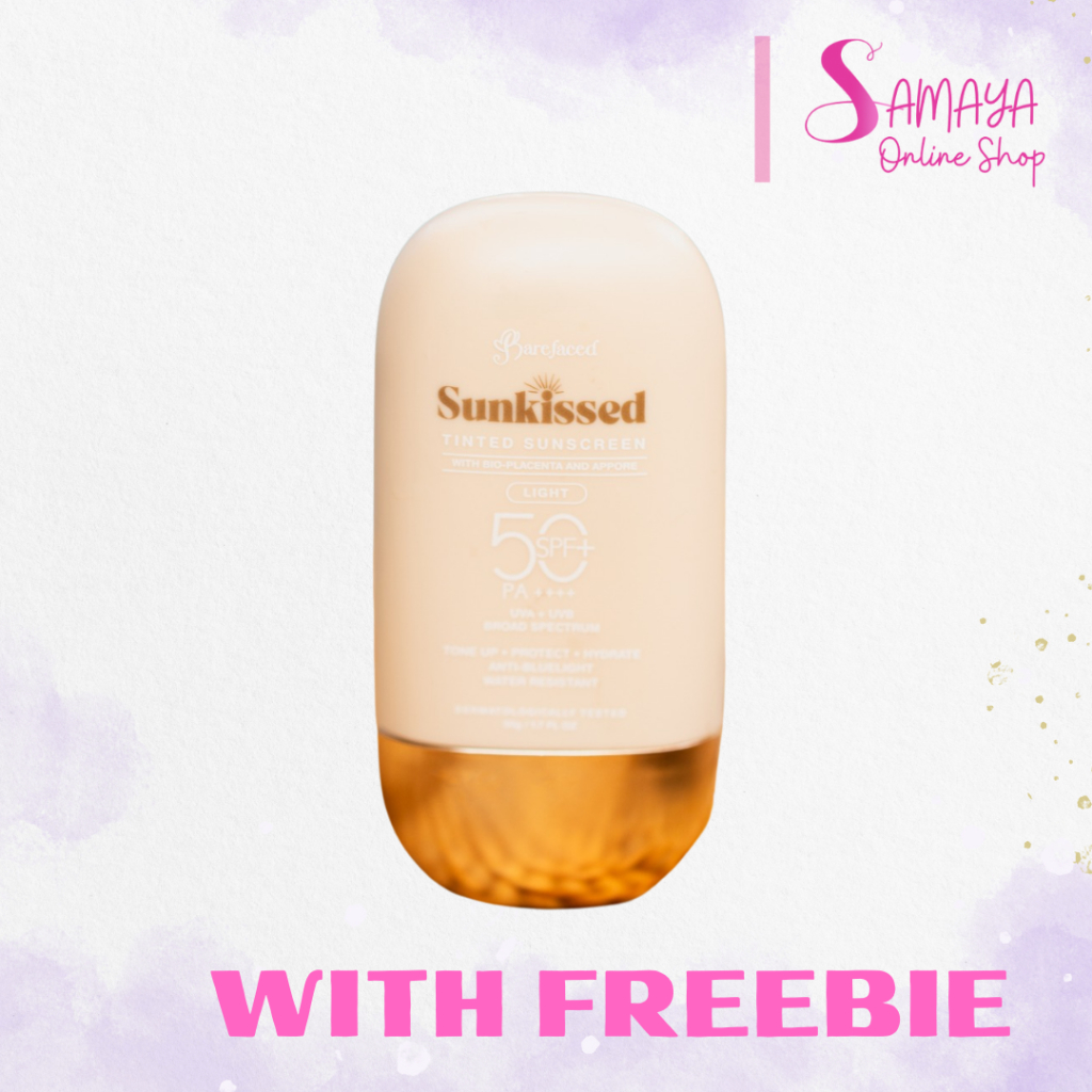 BAREFACED SUNKISSED TINTED SUNSCREEN LIGHT SHADE SPF 50 PA++++ UVA UVV ...