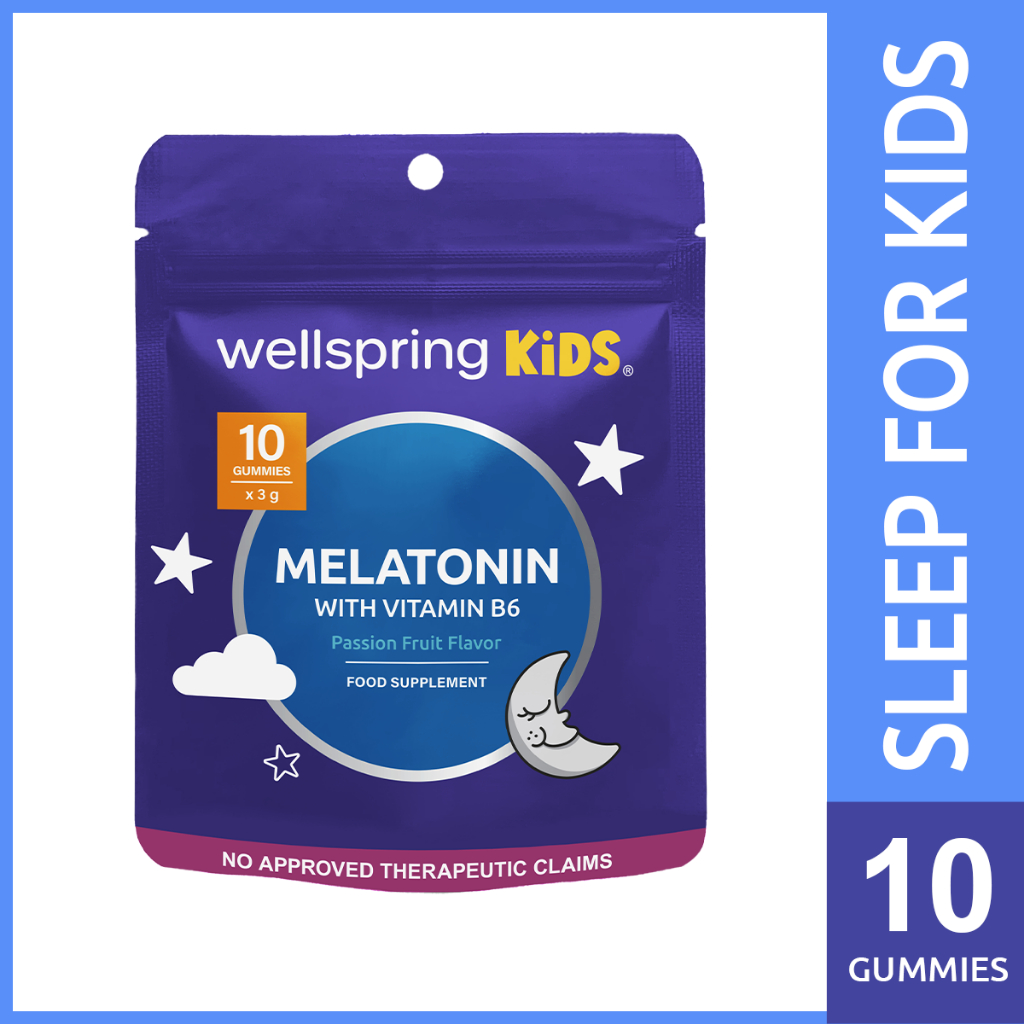 Wellspring 10pcs Kids Melatonin Pouch Gummies for Calming Sleep Support ...
