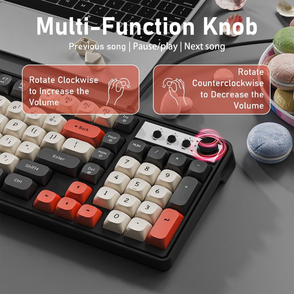 Zeus K Series Gaming Keyboard Wired Creamy Keyboard With Rainbow RGB ...