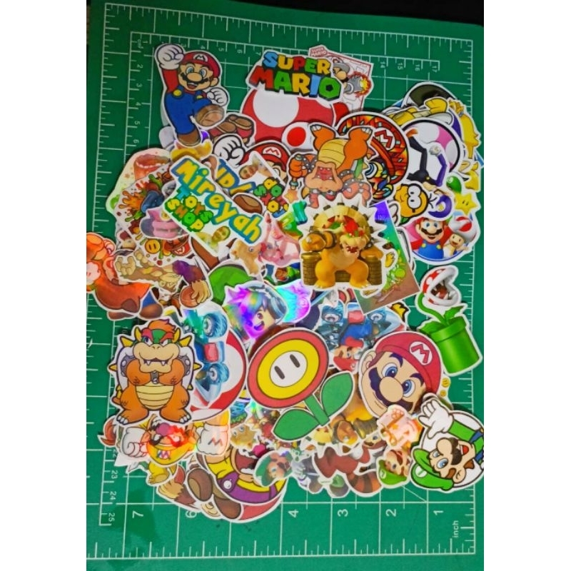 SUPER MARIO Bros. Stickers 50 pcs Set | Shopee Philippines