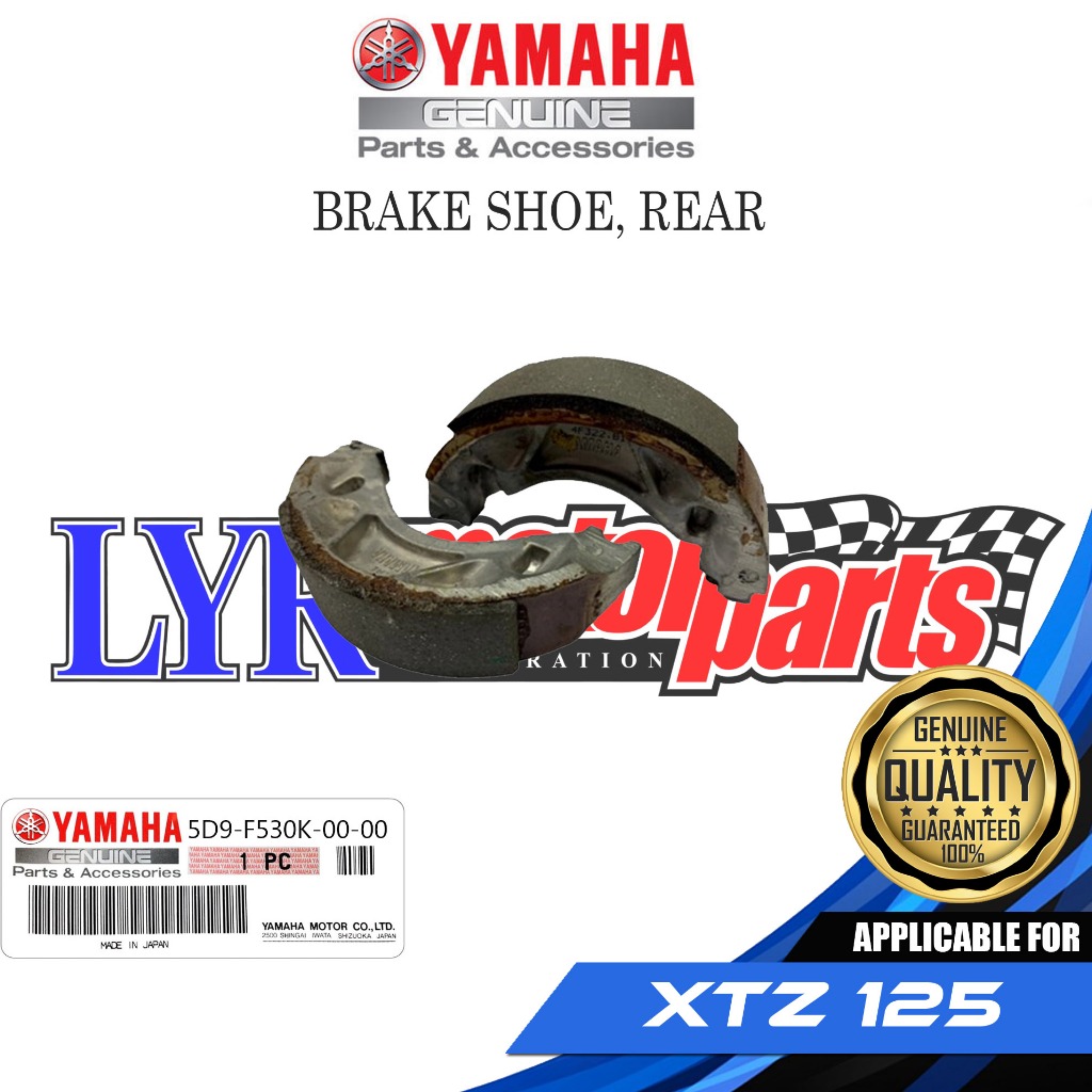 YAMAHA GENUINE BRAKE SHOE REAR FOR MIO I 125 / XTZ 125 ( 5D9-F530K-00 ...