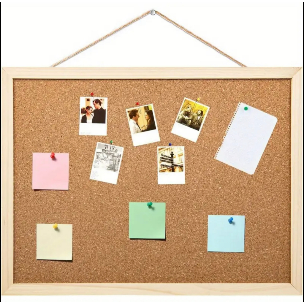 Cork message board can be hung on the wall multifunctional office home ...