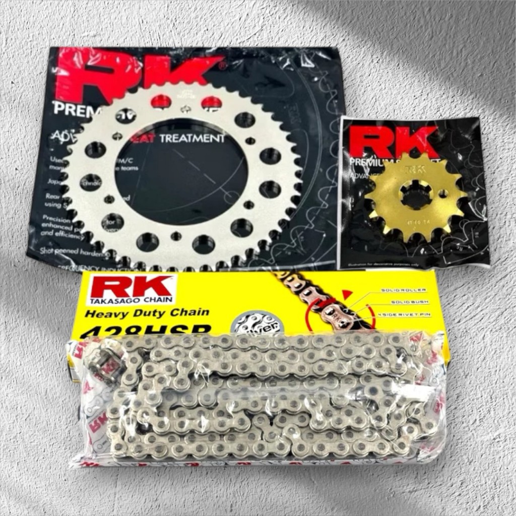 RK RACING CHAIN & SPROCKET SET R15 V3/ MT15/ XSR155 #428 LIGHTENING ...