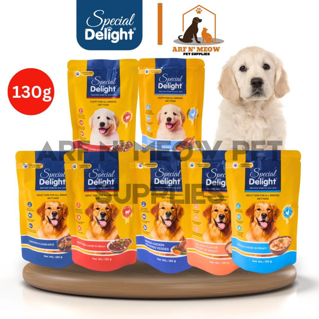130g Special Delight Nutritional All Breeds Gravy Dog Wet Pouch All ...