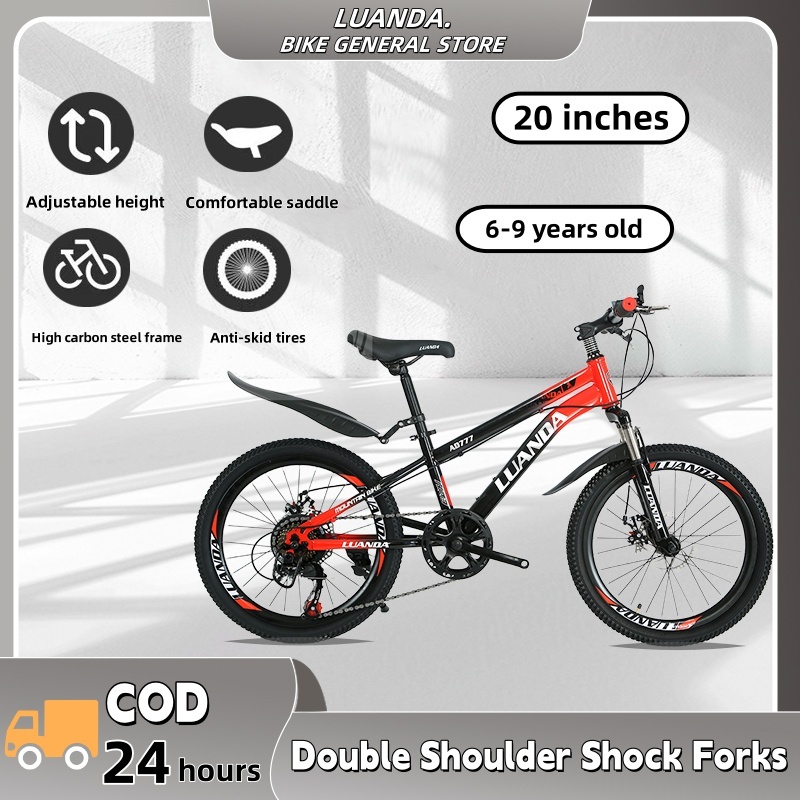 LUANDA Kids Bike Student bike Mountain Bike Pedal bike 20-inch double ...