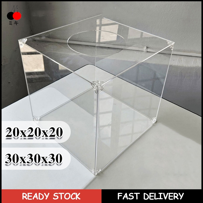 2025 Upgrade Acrylic Lucky Draw Box 20cm 30cm Clear Multipurpose Voting ...