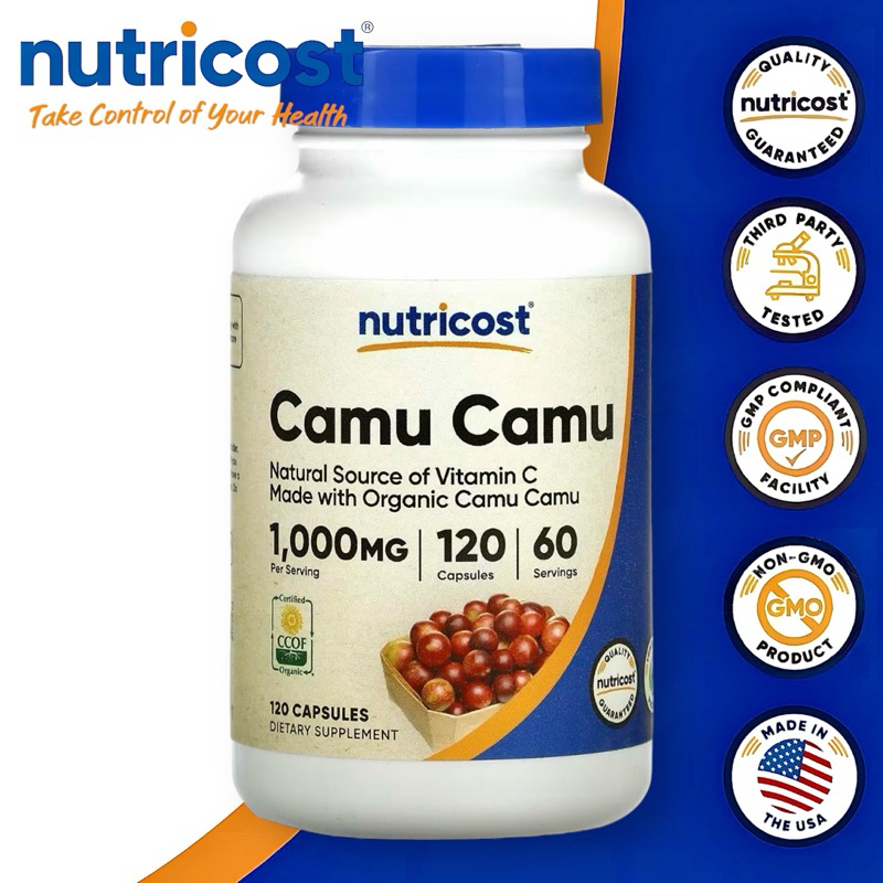 Nutricost, Camu Camu, 1,000 mg, 120 Capsules (500 mg per Capsule ...