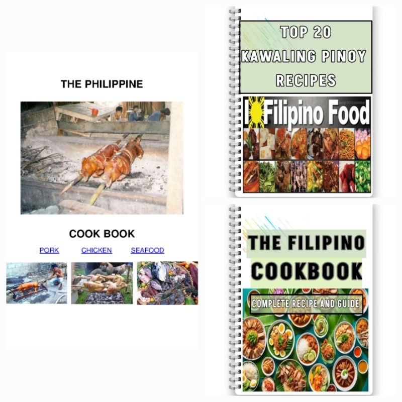 Philippine Famous foods Cookbook Cooking book | Shopee Philippines