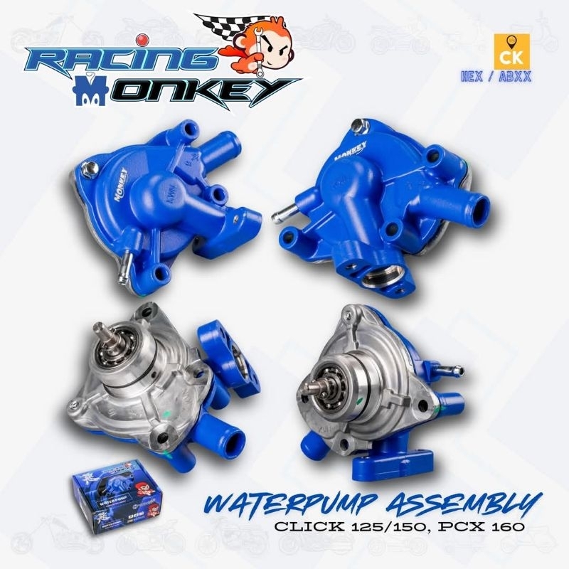 RACING MONKEY HI SPEED WATER PUMP ASSY / ASSEMBLY FOR HONDA CLICK 125 ...
