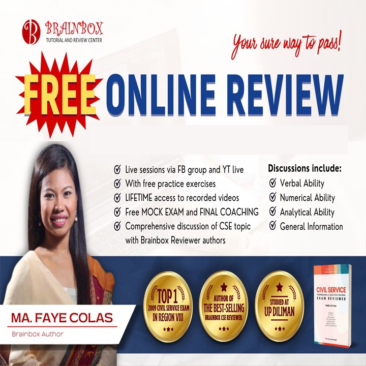 Brainbox Civil Service Exam (FREE ONLINE REVIEW - NOT FOR SALE ...