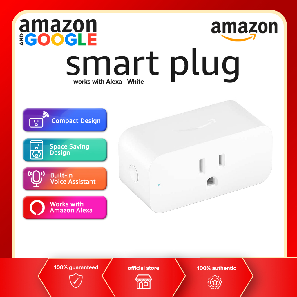 Amazon Smart Plug, works with Alexa - White | Shopee Philippines