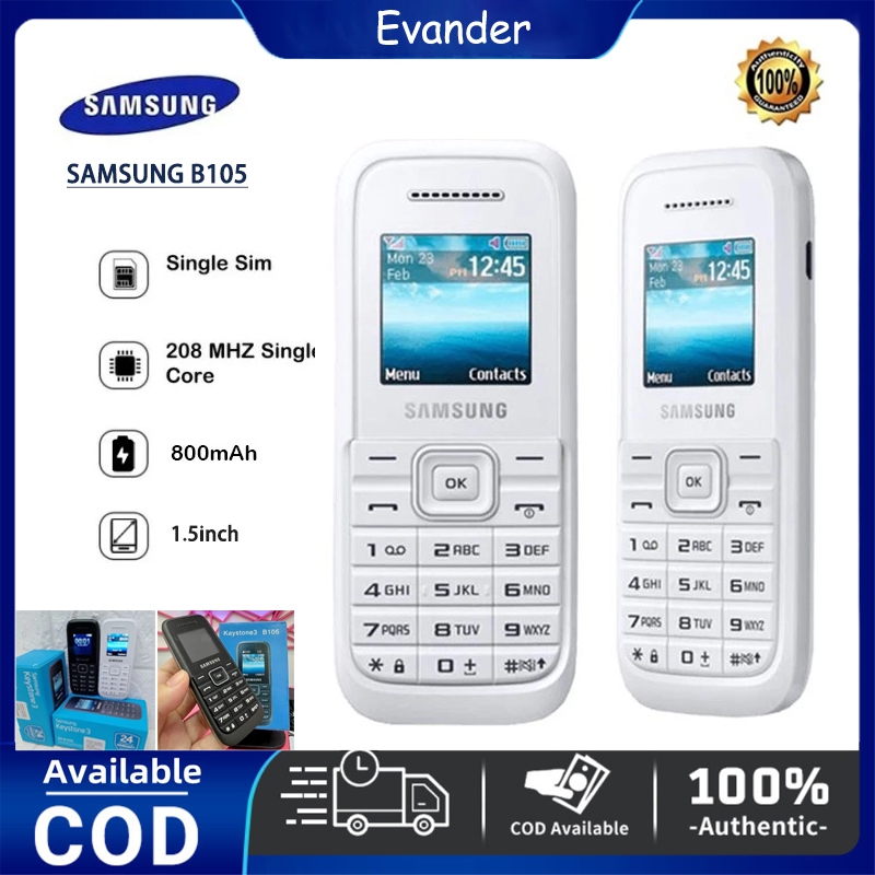 Original B105 Keypad Phone 800mAh Backup cellphone 1.5inches (SINGLE ...