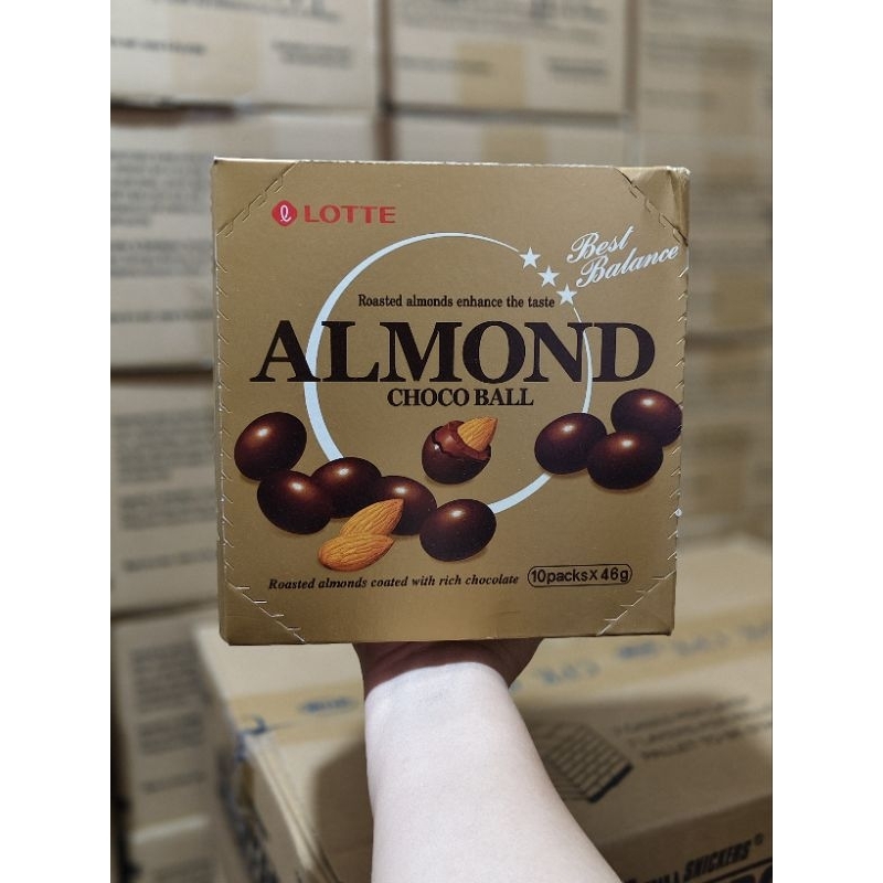 Lotte Almond Chocoball 10 pcs. per box | Shopee Philippines