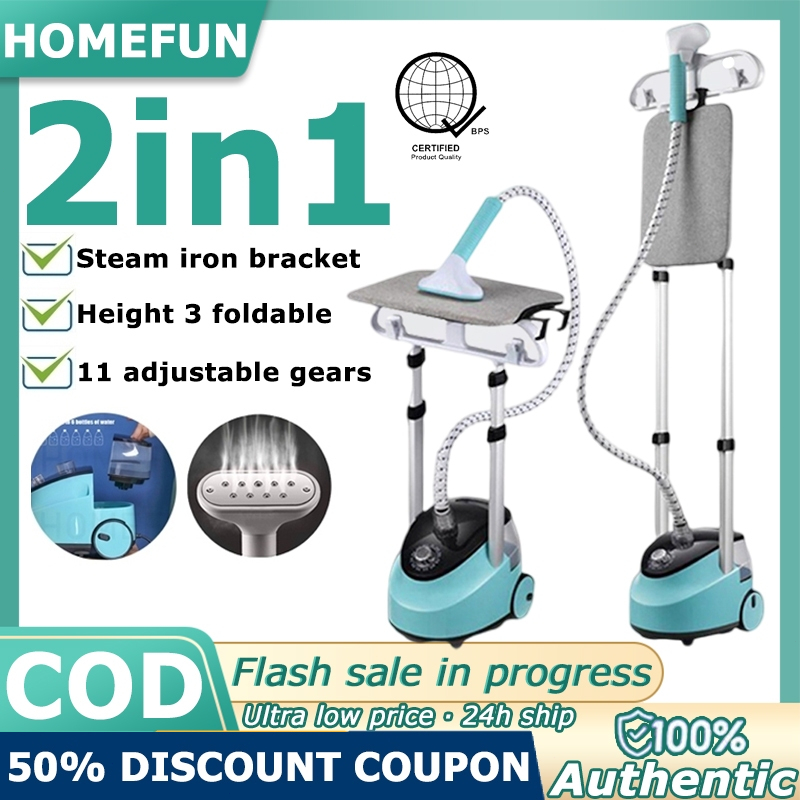HOMEFUN Double Stick Garment Steamer Hanging iron steamer for clothes ...