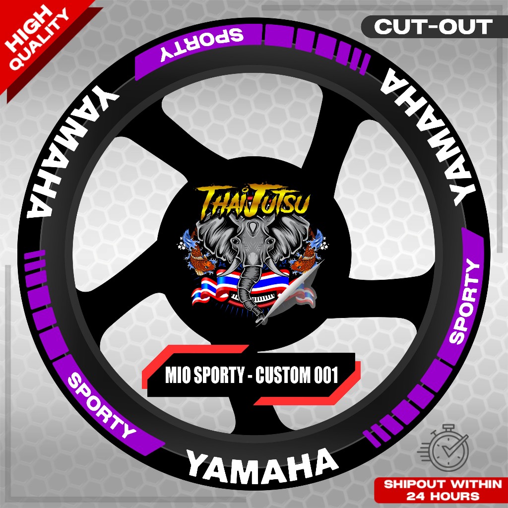 MIO SPORTY MAG STICKER SET ( 2 MAGS ) - CUSTOM 001 | VINYL WATERPROOF ...