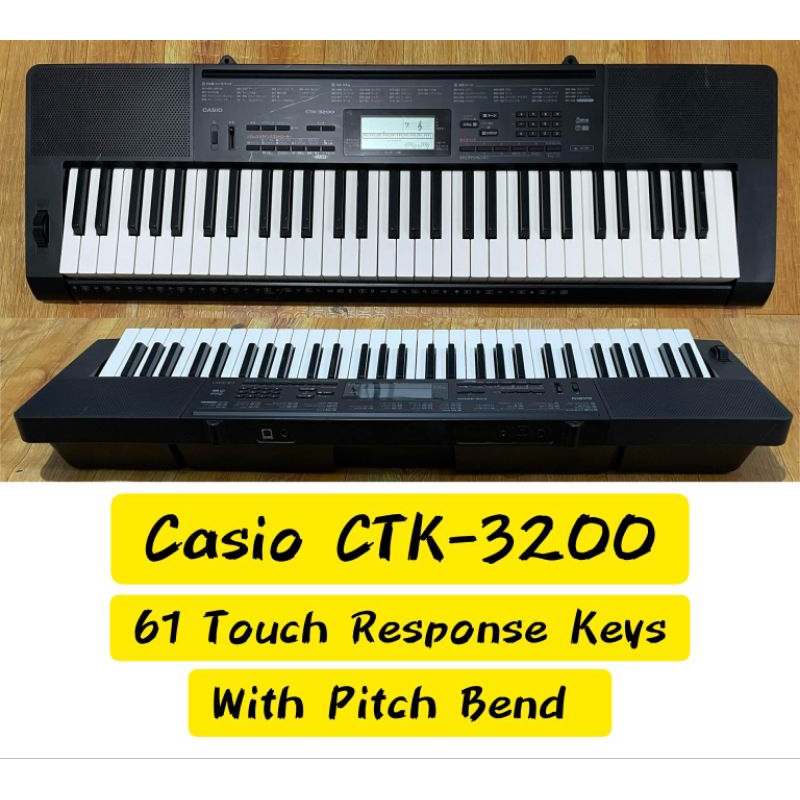 Casio CTK-3200 (61 Touch Response Keys) Japan Surplus Keyboard Piano ...