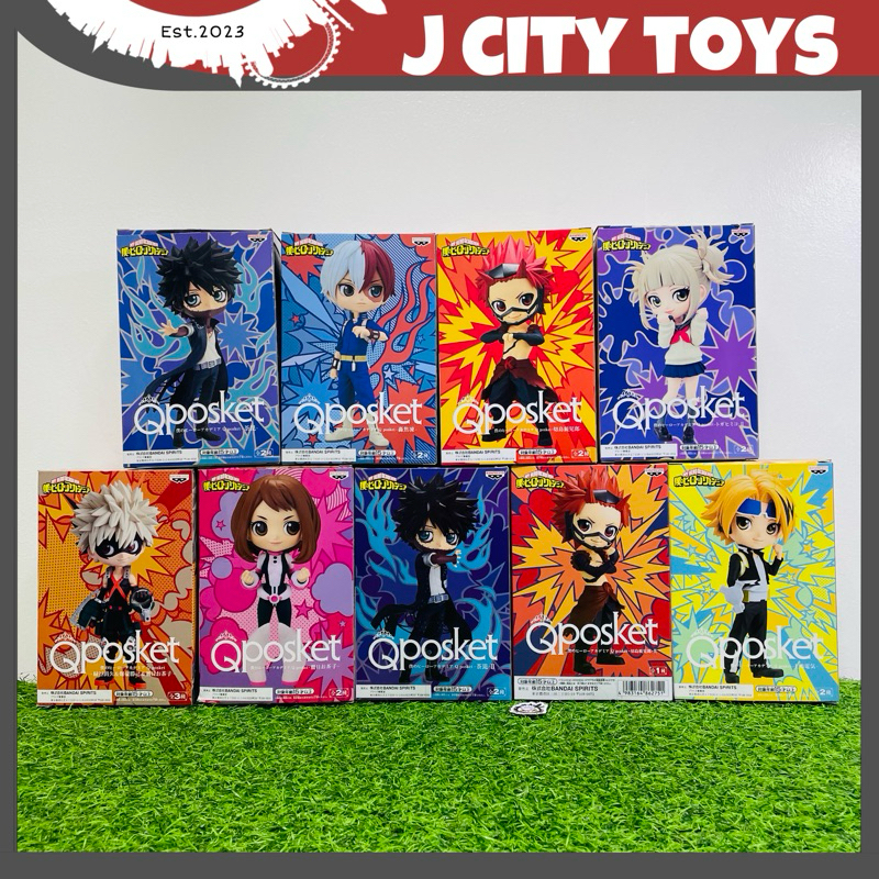 My hero Academia Banpresto Qposket Figure - Denki Shoto Dabi Ochaco ...